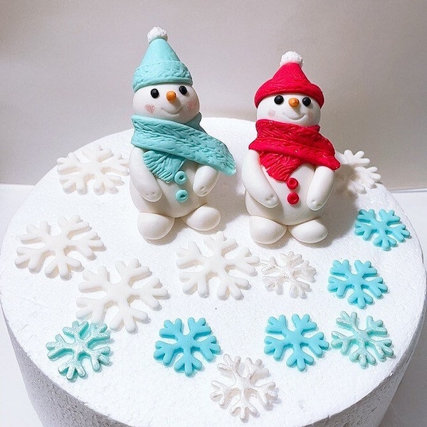Snowman Cake Topper - Etsy