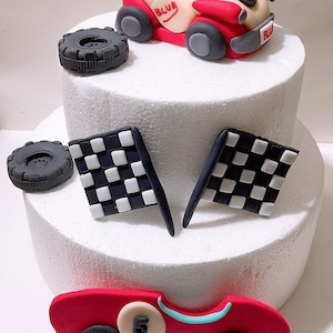 Fondant Car Cake Topper,racing Car Cake Topper,blur Car Cake Topper ...