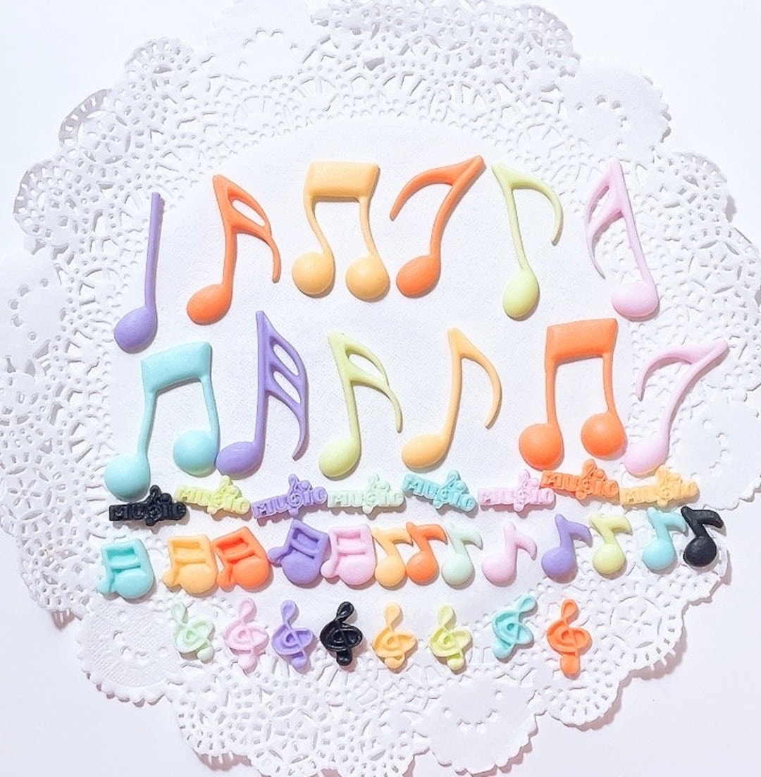 Music Note Cake Topper/ G Clef Cupcakes Topper/ Music Note Cake ...