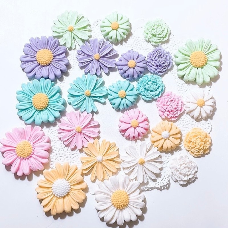 Fondant Pastel Flowers - Etsy