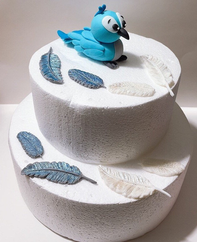 Fondant Bird Cake Topper Blue Bird Cake Topperwedding Cake, 56% OFF