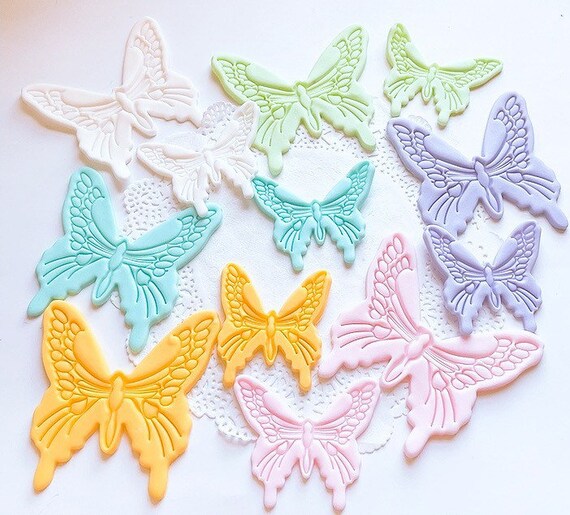 Fondant Butterfly Cake Topper/ Butterfly Fondant Cake Topper / - Etsy