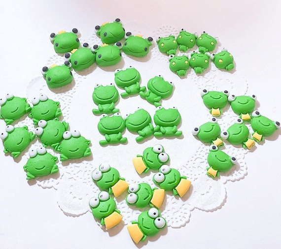 Fondant Frog Cake Cupcake Topper / Pond Cake Topper / Animal - Etsy