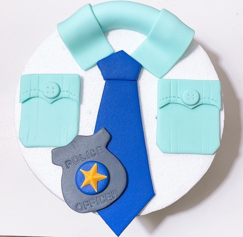 Fondant Police Car Cake Topperbadge Cake Topperhandcuffs - Etsy Ireland
