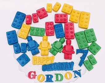 Building Blocks Cake Topper - Etsy