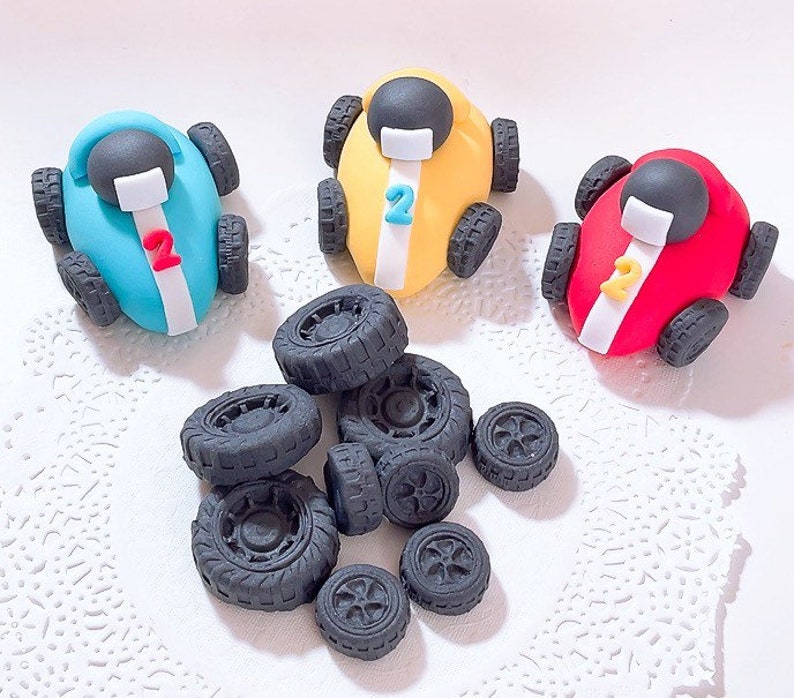 Fondant Car Cake Topperrace Car Cake Topper Tires Cake - Etsy