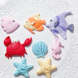 Fondant Tropical Fish Cake Topper,under the Sea,sea Turtle,whale ...