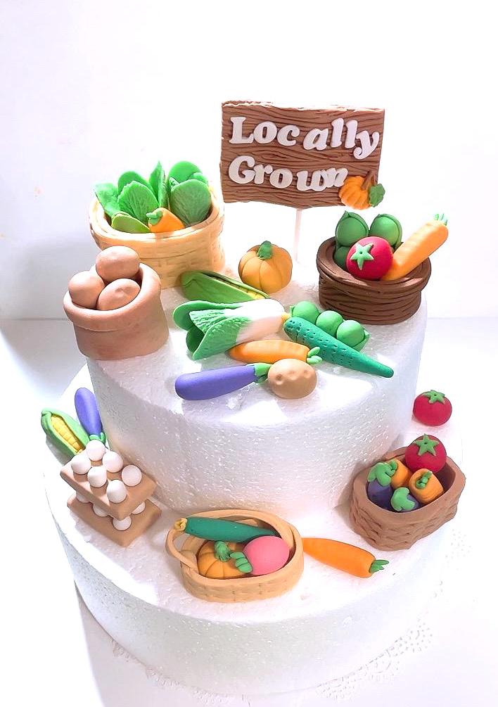 Fondant Vegetables Caketopper,potato,tomato,carrot,eggplant,corn ...