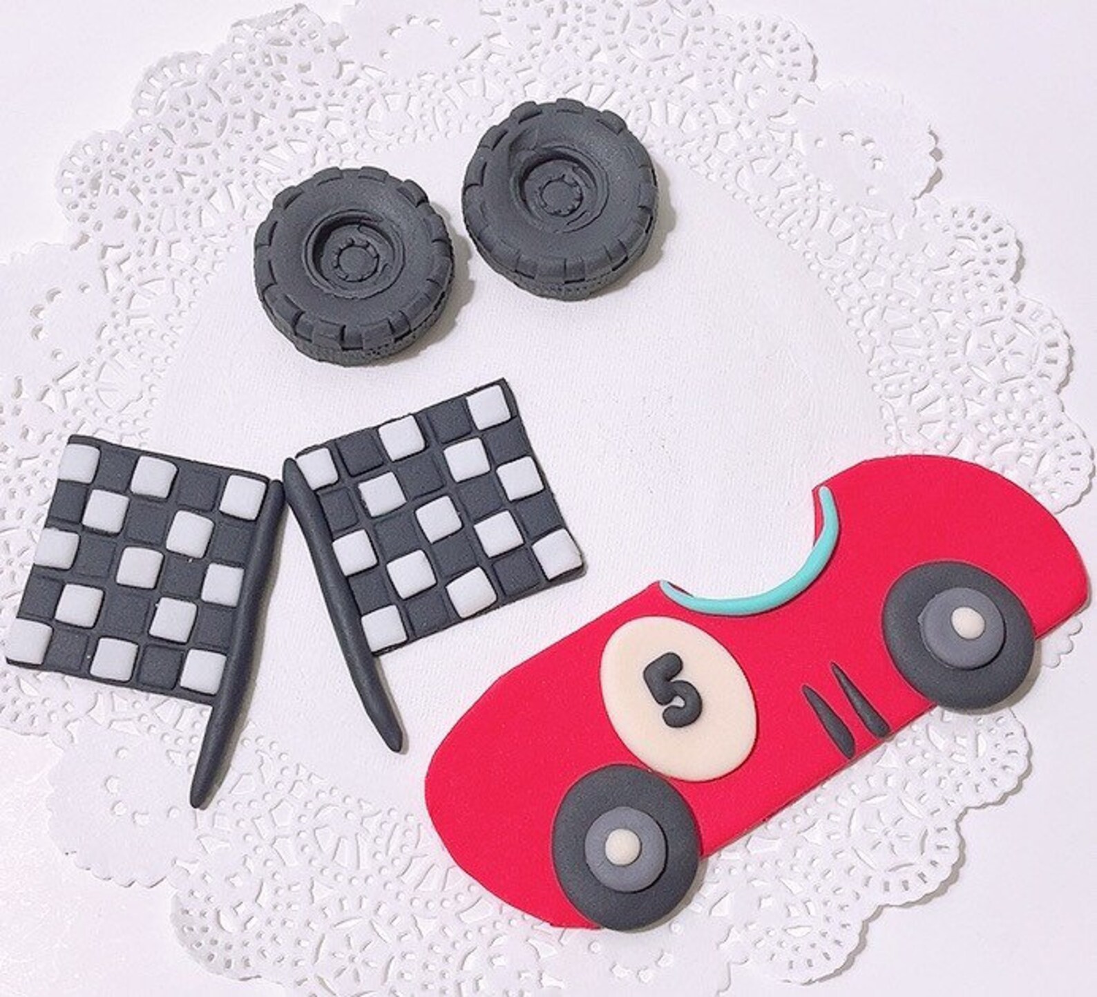 Fondant Car Cake Topperracing Car Cake Topperblur Car Cake - Etsy