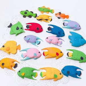 Fondant Tropical Fish Cake Topper,under the Sea,mermaid Tail Cake ...