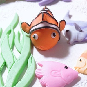 Fondant Tropical Fish Cake Topper,under the Sea,sea Turtle,whale ...