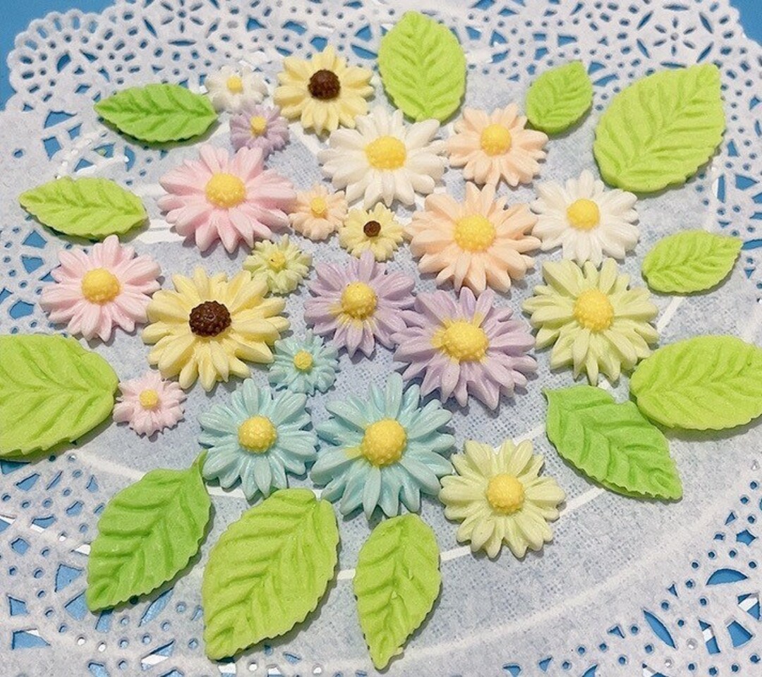 Fondant Daisy Cake Topper, Daisy Cupcakes Decoration,daisy Cupcakes ...