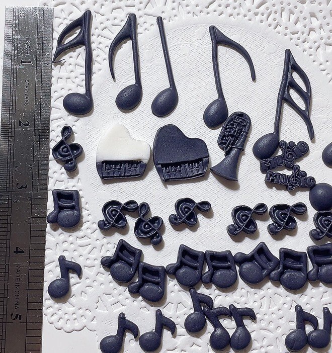 Music Note Cake Topper/ G Clef Cupcakes Topper/ Music Note | Etsy