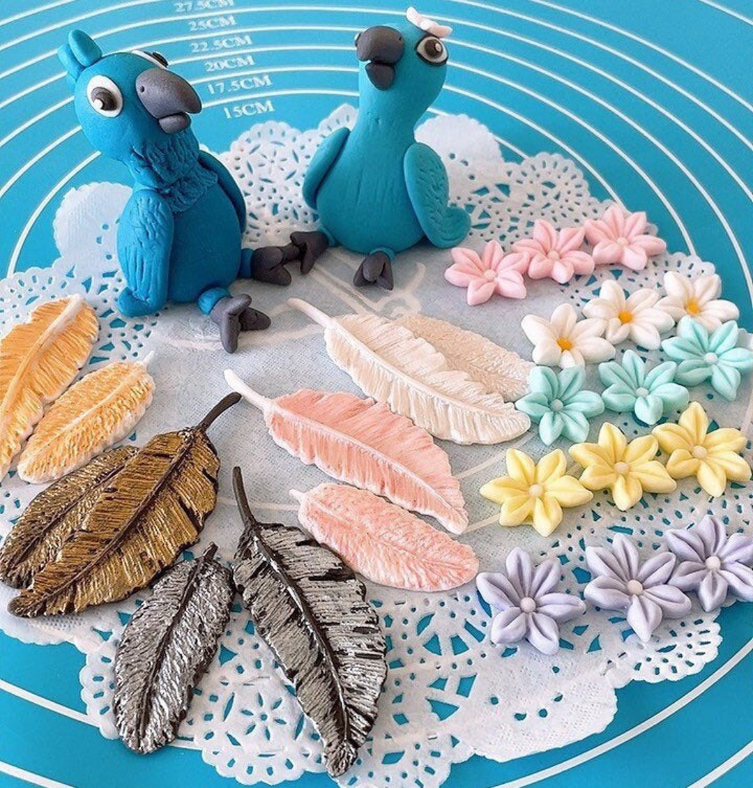 Fondant Bird Cake Topper: Parrot Wedding Decoration - Etsy