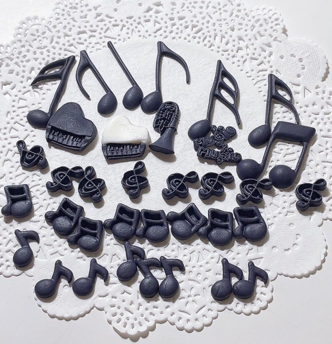 Music Note Cake Topper/ G Clef Cupcakes Topper/ Music Note Cake ...