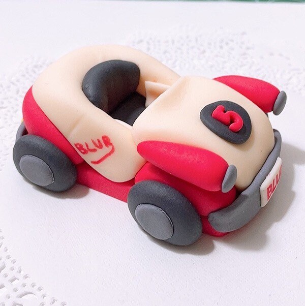 Fondant Car Cake Topperracing Car Cake Topperblur Car Cake - Etsy
