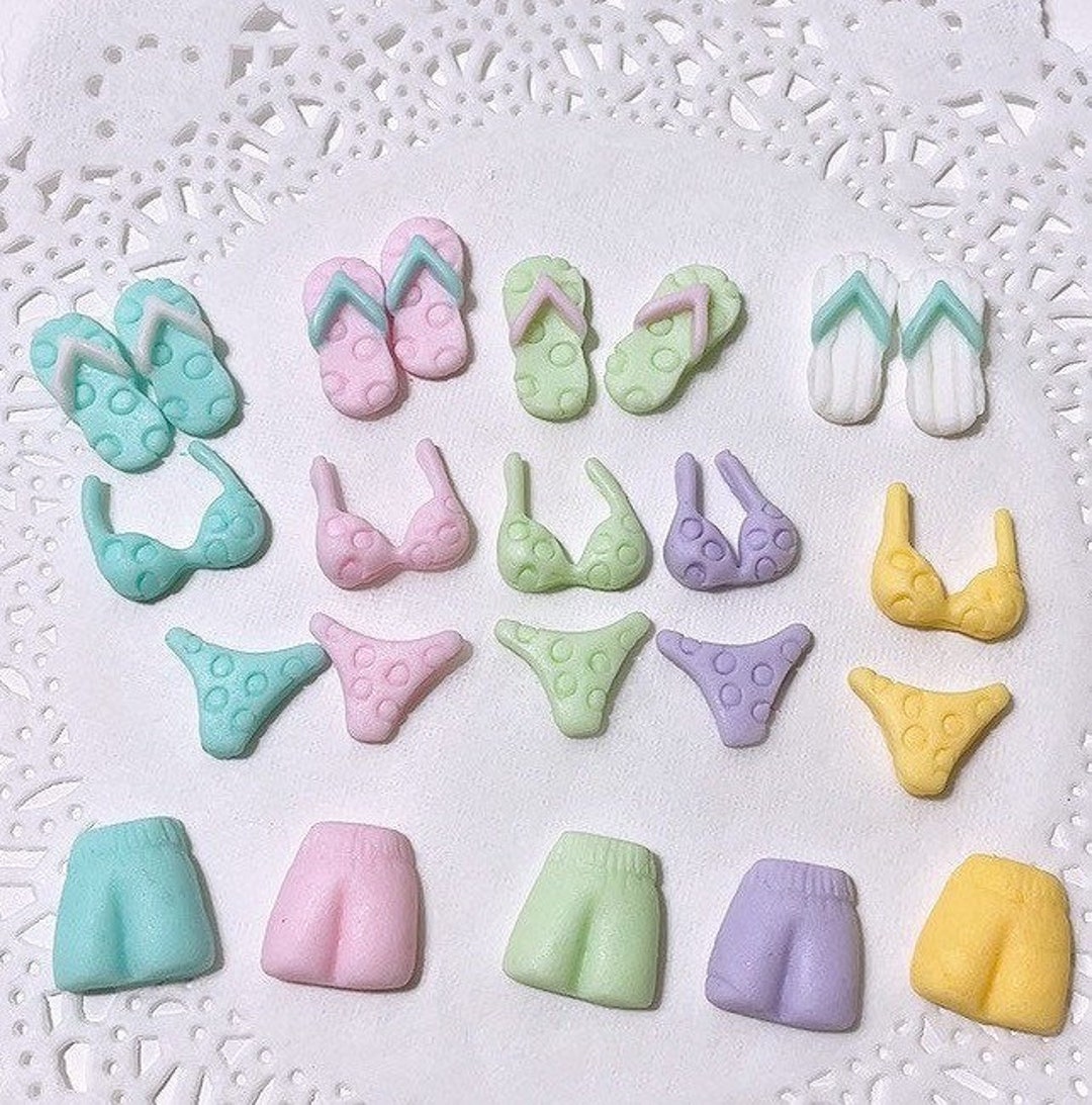 Fondant Beach Theme Cake Topper Umbrella,slippers,flip-flops, Snorkel ...