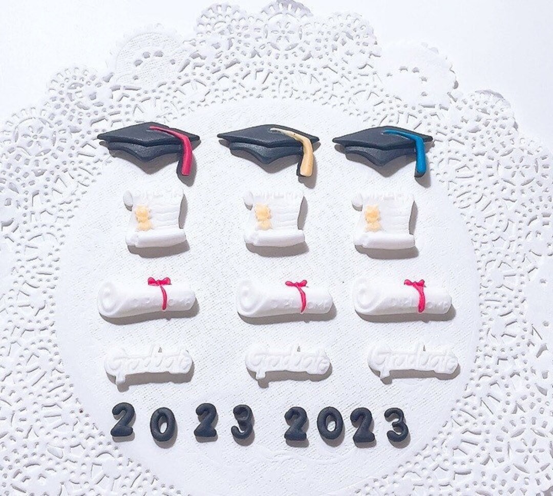 Fondant Graduation Cake Topper/graduate Cap Topper /congratulations ...