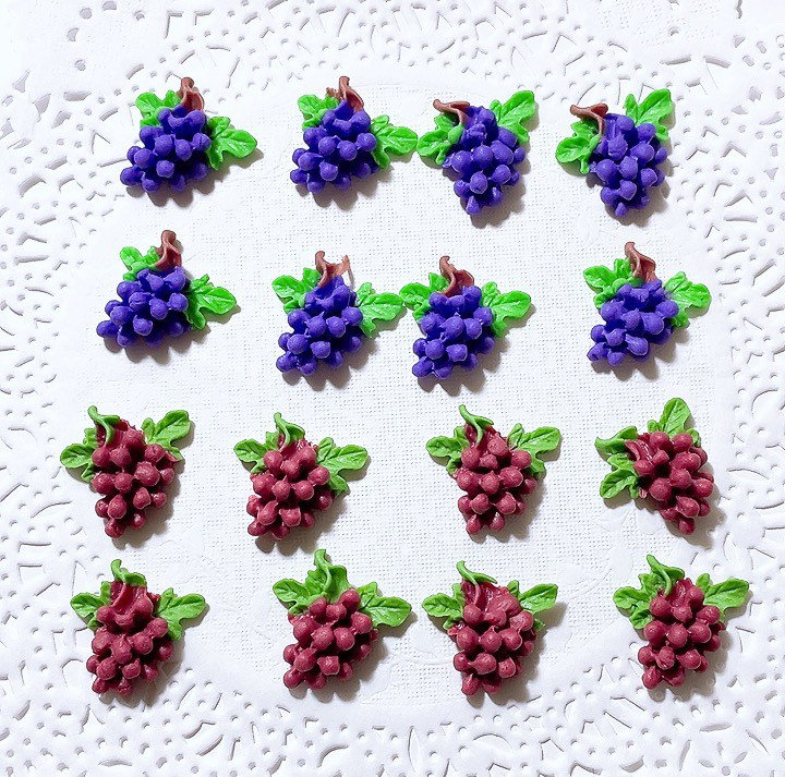 Fondant Grapes Cake/cupcake Toppers: Fruit Birthday Decoration - Etsy