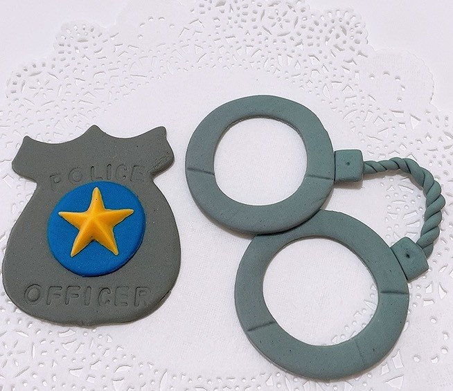 Fondant Police Car Cake Topperbadge Cake Topperhandcuffs - Etsy Ireland