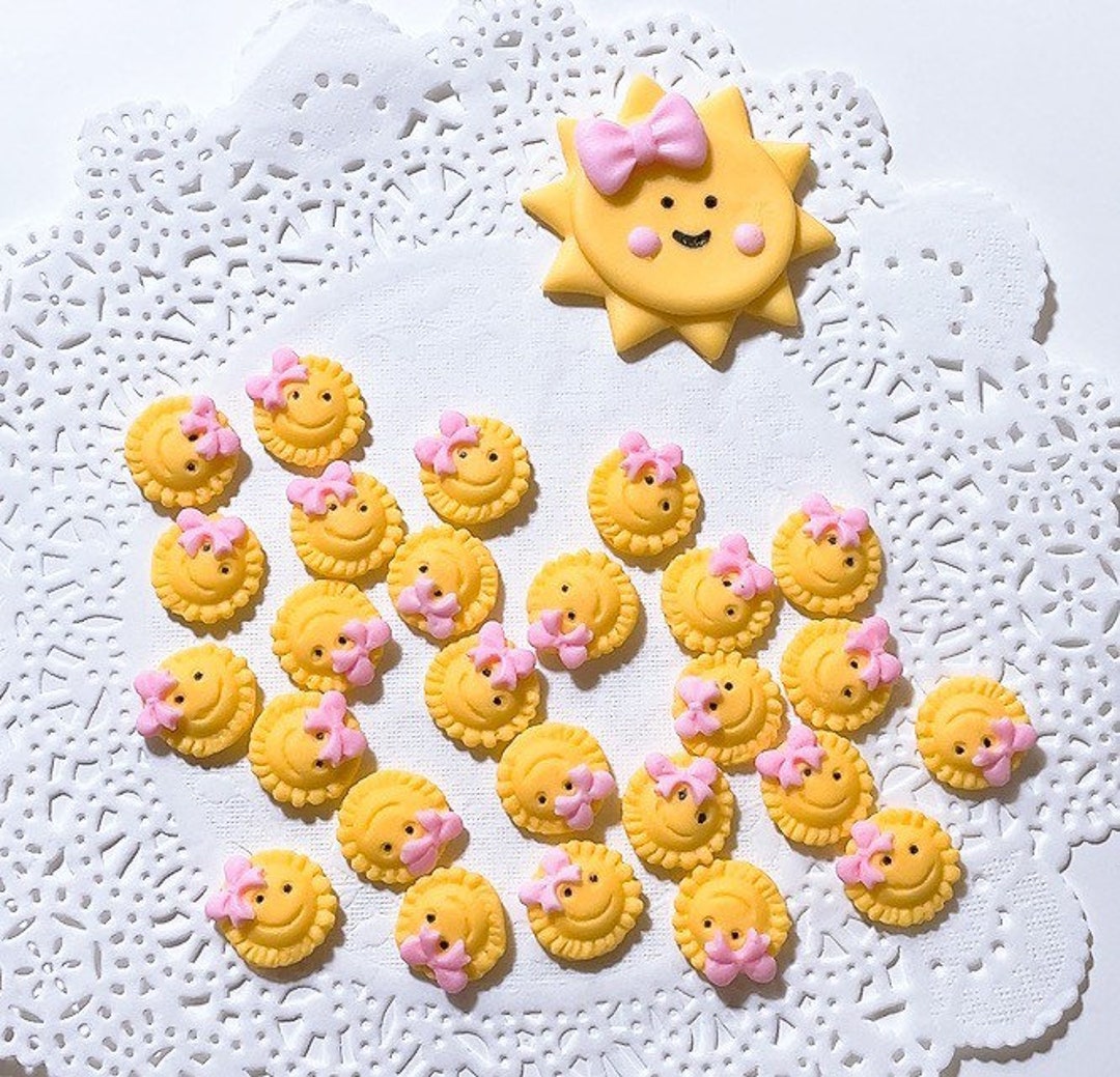Sun Cake Topper, Cloud,sunshine Fondant Cake Topper,sun,cloud,rainbow ...