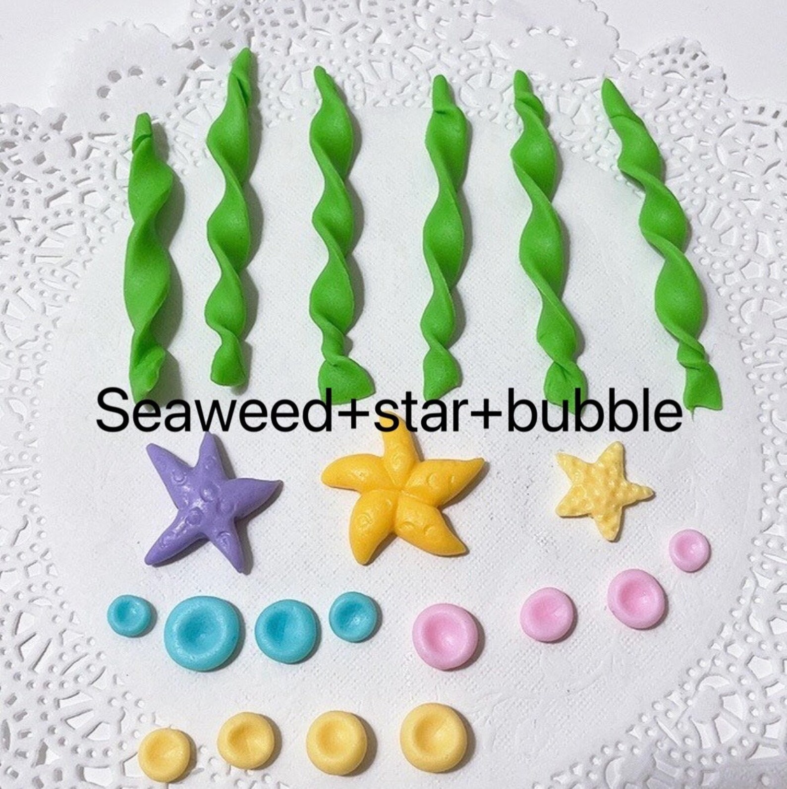 Fondant Tropical Fish Cake Topper,under the Sea,mermaid Tail Cake ...