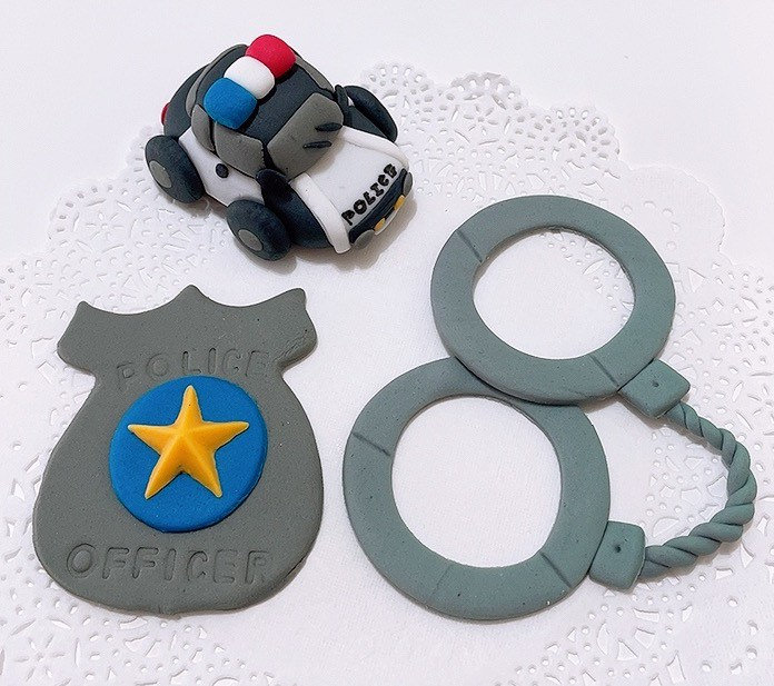 Fondant Police Car Cake Topperbadge Cake Topperhandcuffs - Etsy Ireland