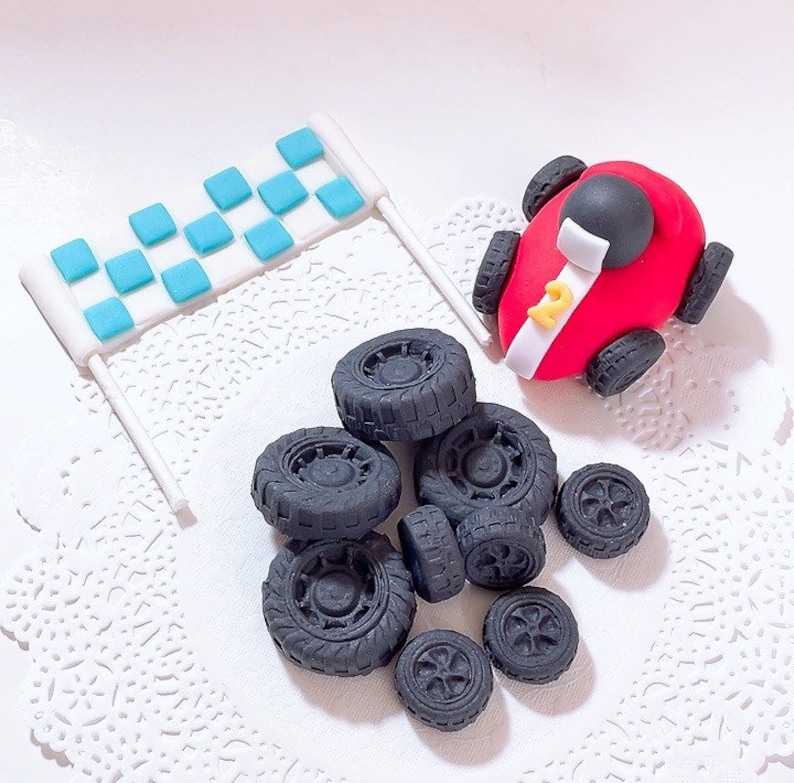 Fondant Car Cake Topperrace Car Cake Topper Tires Cake - Etsy