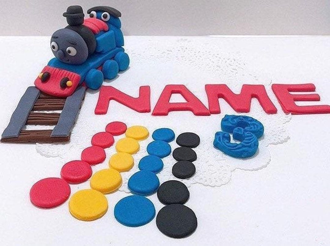 Fondant Train Cake Topper: Railroad Cake Decoration - Etsy