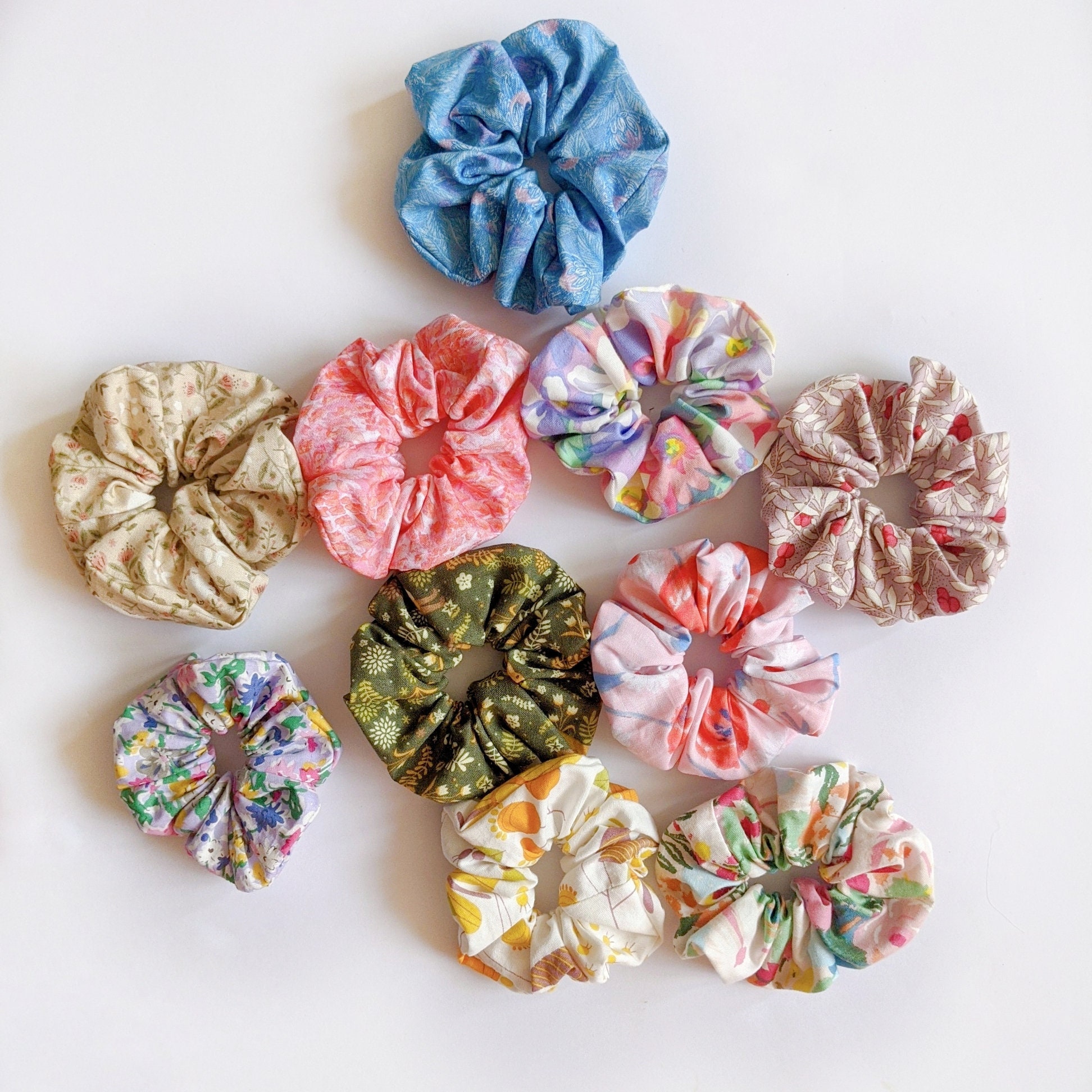 Floral Scrunchies Set Scrunchies Pack/handmade Gift/ Scrunchies Gift ...