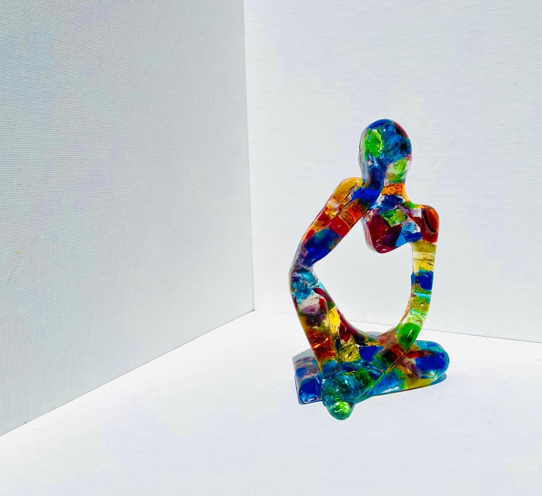 Spectrum of Color 2 - Glass Art Figure Made From Recycled Rainbow ...