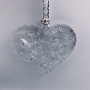 Pure Ice Perfectly Imperfect Heart Ornament Made From Recycled Glass ...