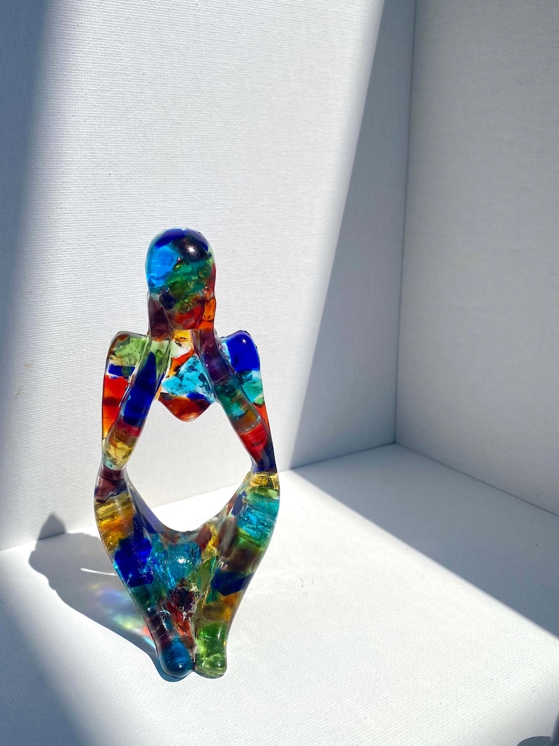 Spectrum of Color - Recycled Glass Art Figure - Etsy