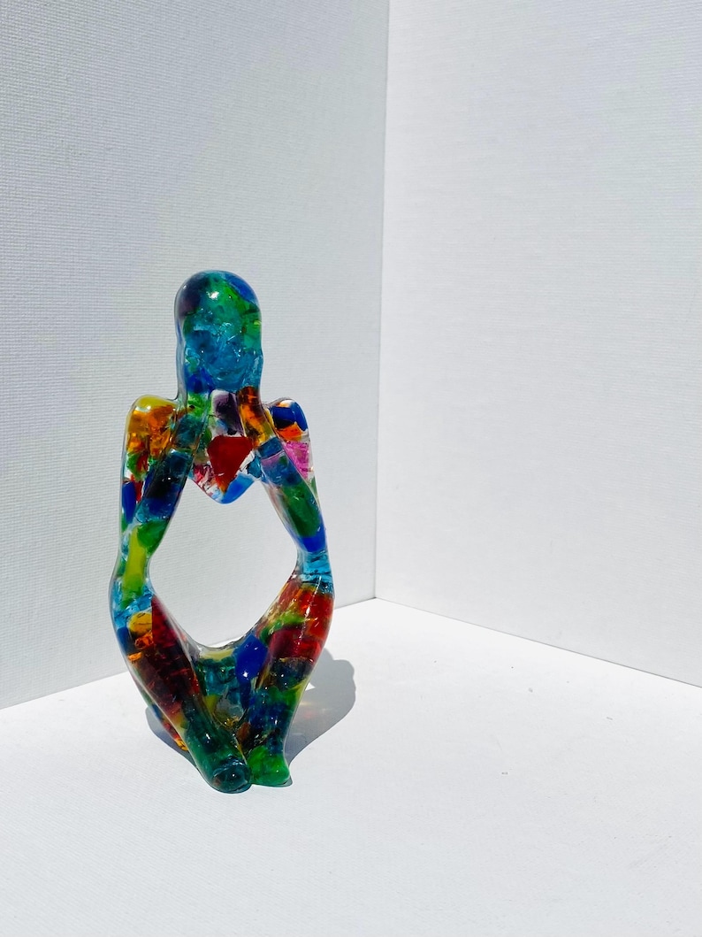 Spectrum of Color - Recycled Glass Art Figure - Etsy