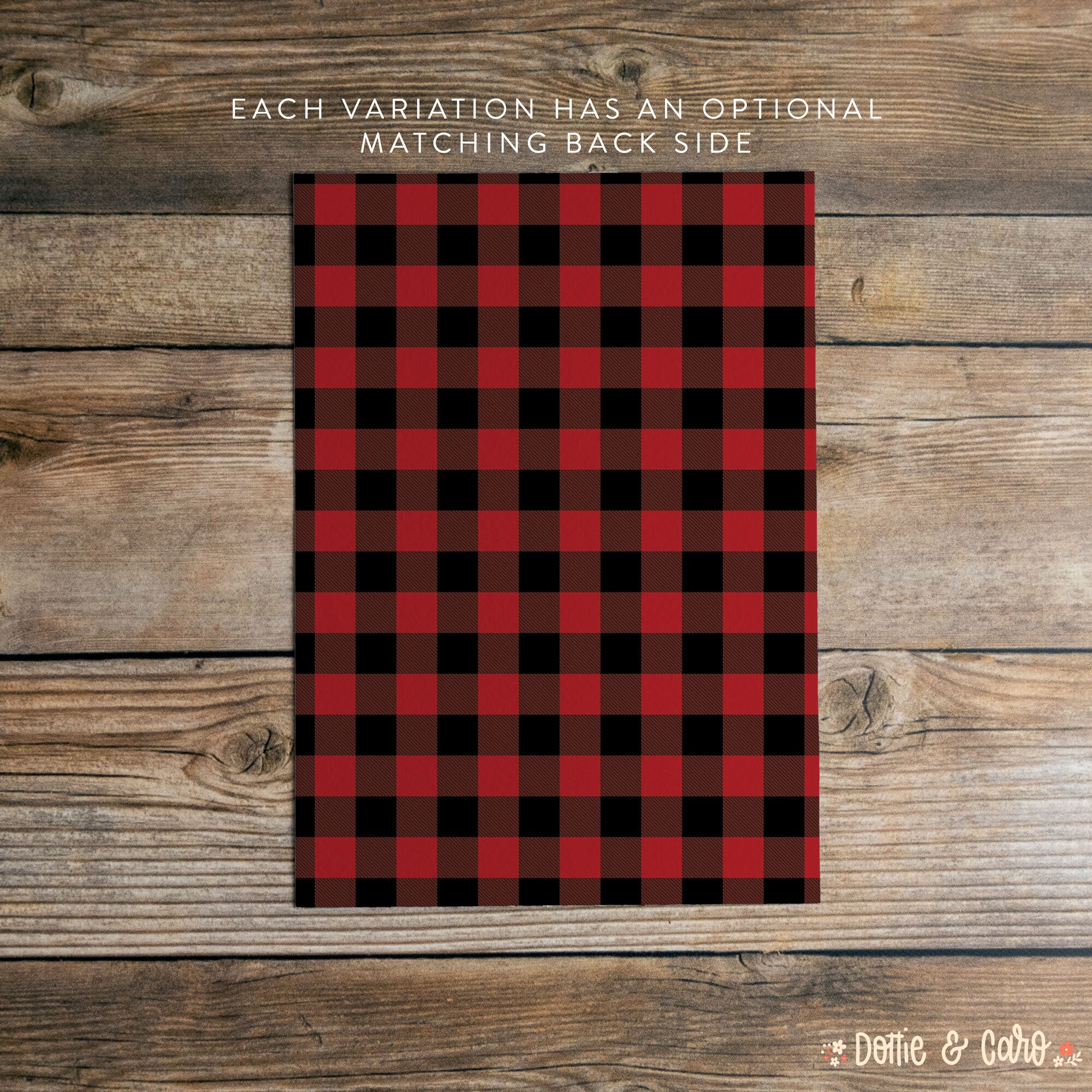 Simple Frame Buffalo Plaid Digital Holiday Card | Christmas Card With ...