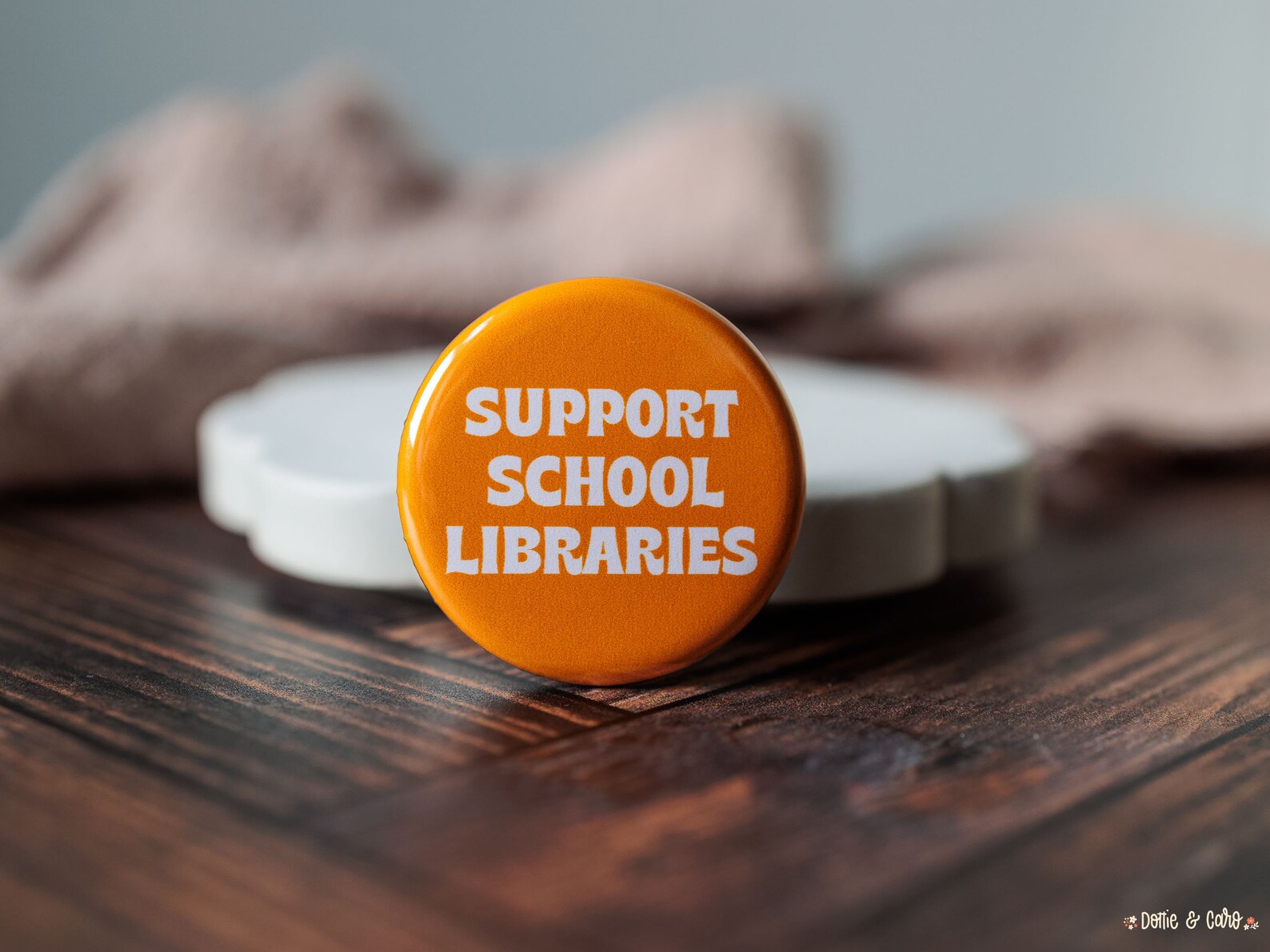 Support School Libraries Pinback Button 1.25 Inch Pin, Pins for Book ...