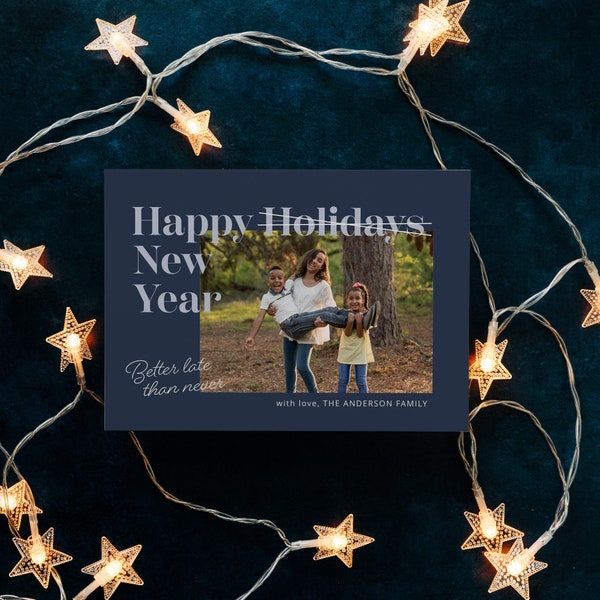 Late Christmas Card - Etsy