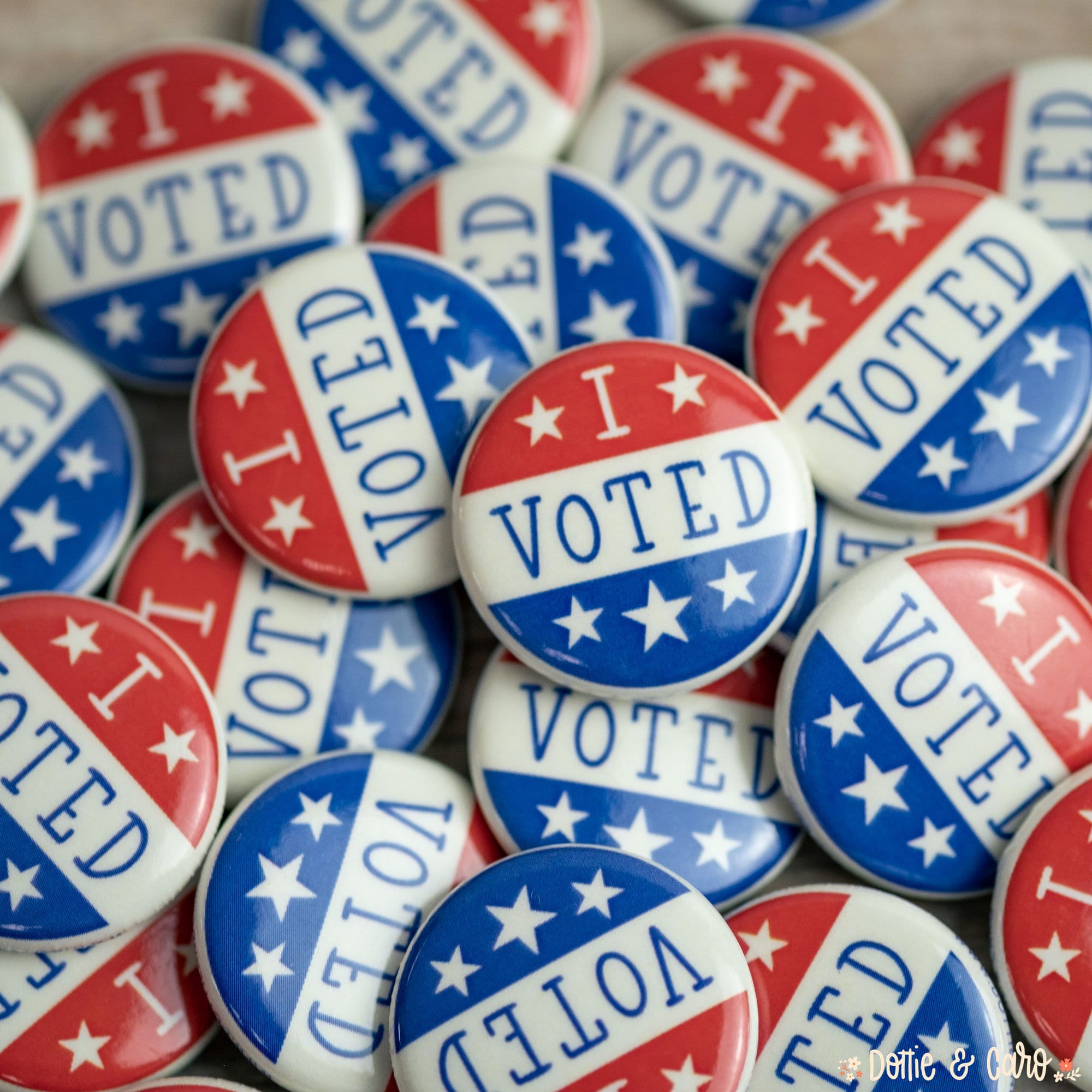 I Voted Pinback Button 1 Inch Pin | Etsy