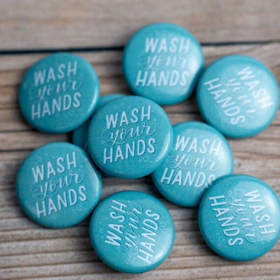 Wash Your Hands Pinback Button 1 Inch Pin - Etsy
