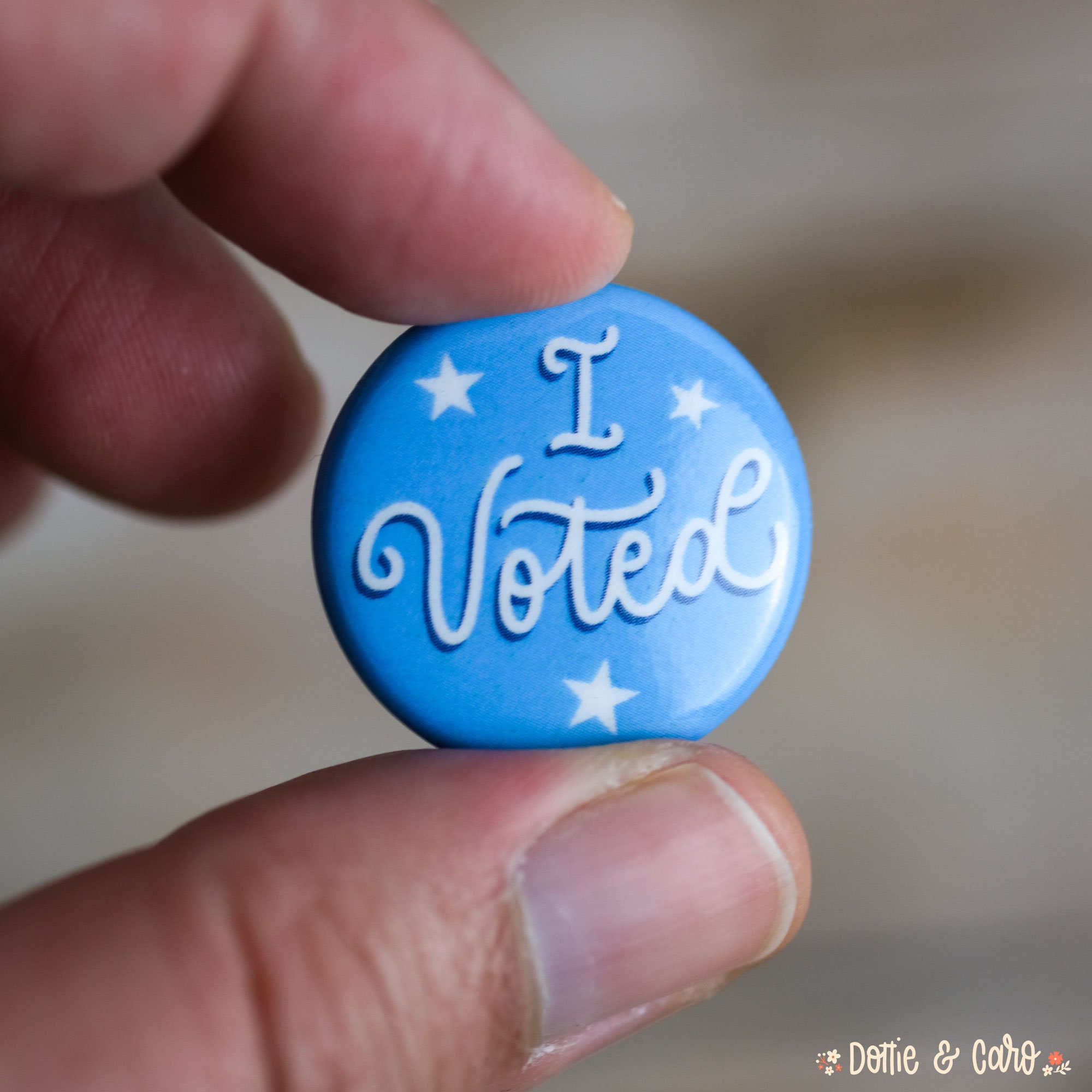 I Voted Pinback Button 1 Inch Pin | Etsy