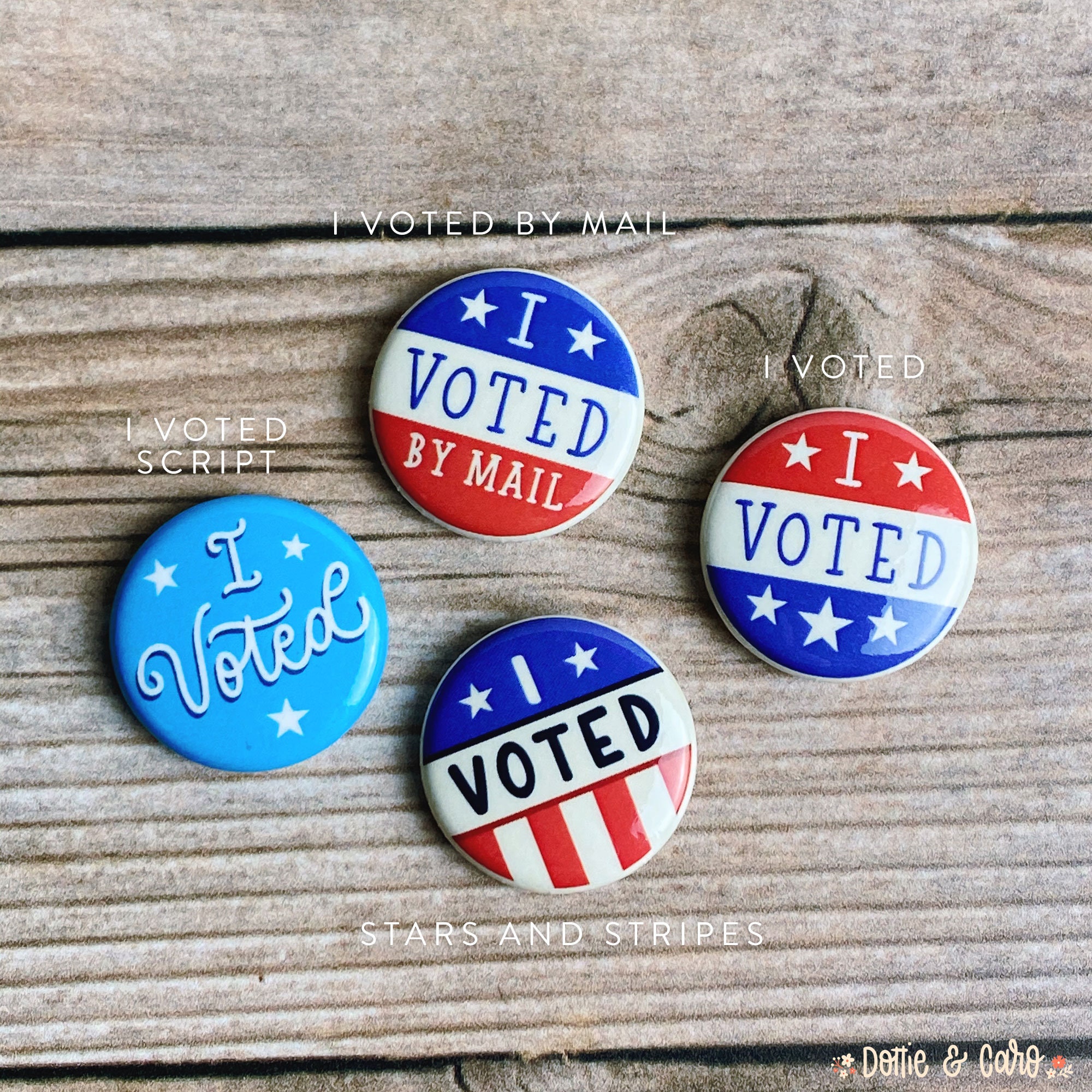 I Voted Pinback Button 1 Inch Pin - Etsy Hong Kong