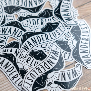 Wanderlust 3" Vinyl Sticker | Travel Sticker | Glossy Waterproof ...
