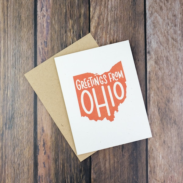 Ohio State Greeting Card - Etsy