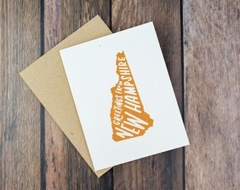 New Hampshire Card - Etsy