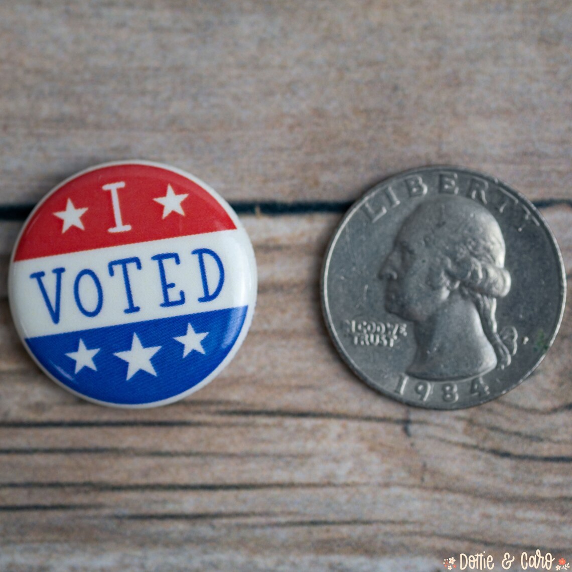 I Voted Pinback Button 1 Inch Pin - Etsy Hong Kong