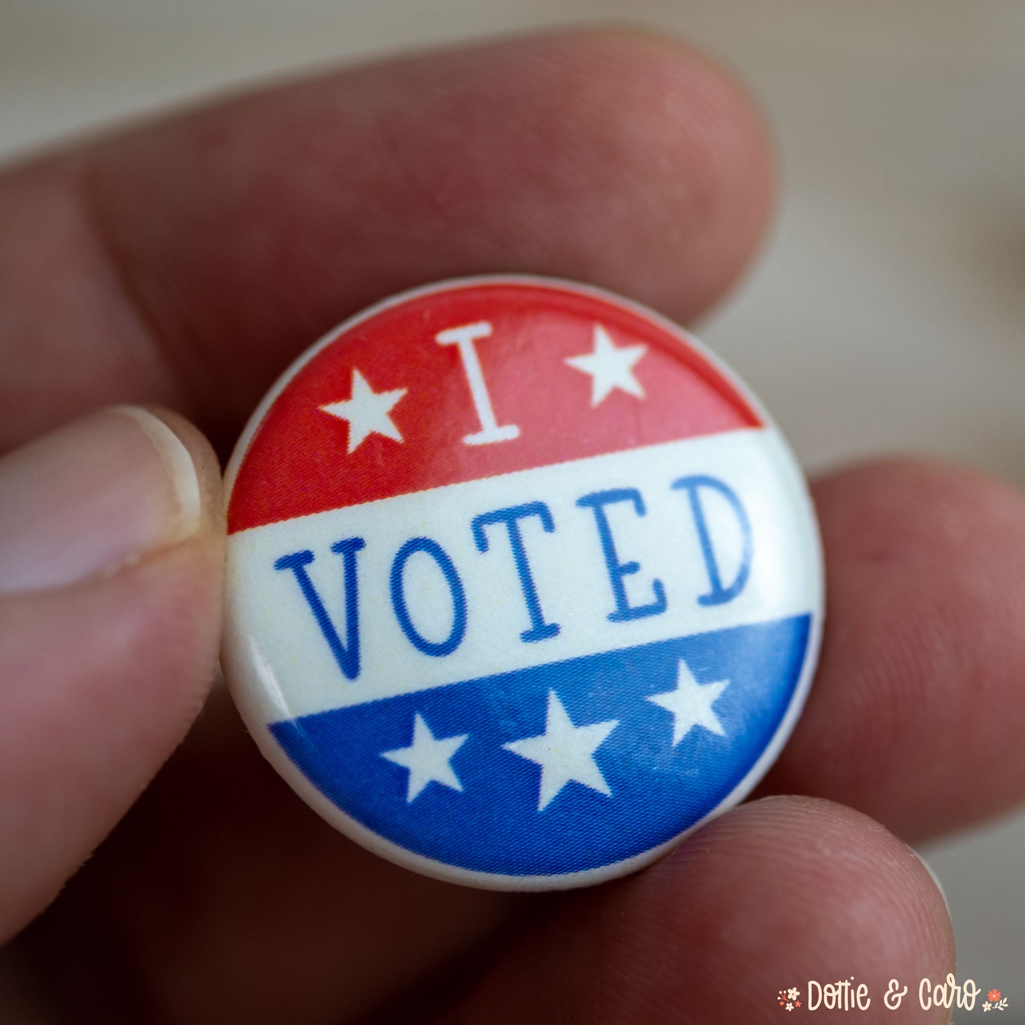 I Voted Pinback Button 1 Inch Pin - Etsy Hong Kong