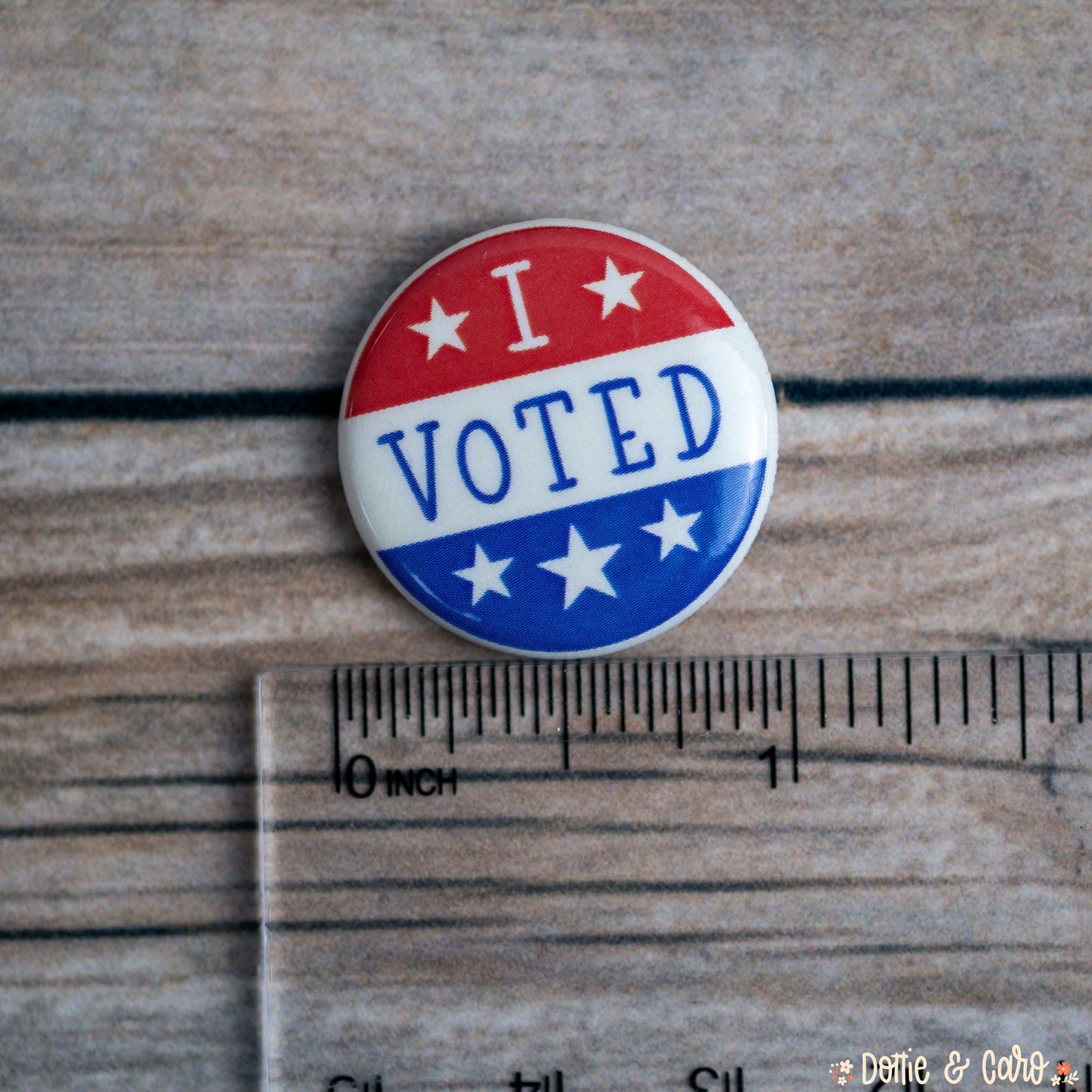 I Voted Pinback Button 1 Inch Pin | Etsy