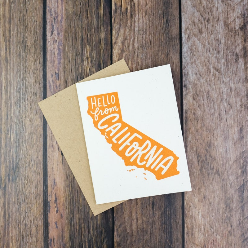 California Greeting Cards - Etsy