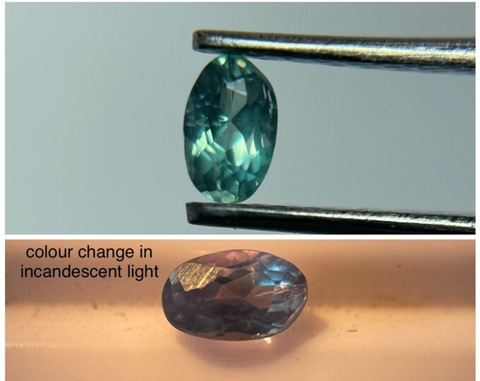 3.75x2.35mm,natural Alexandrite Oval Cut,loose Alex Colour Change Stone ...