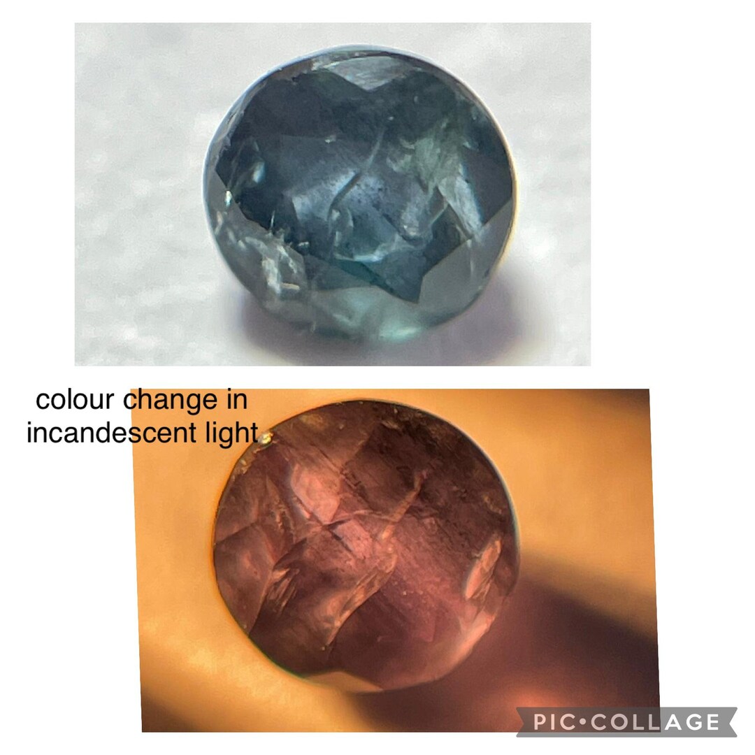 Natural Alexandrite Round,faceted Alexandrite Round Cut,loose Colour ...